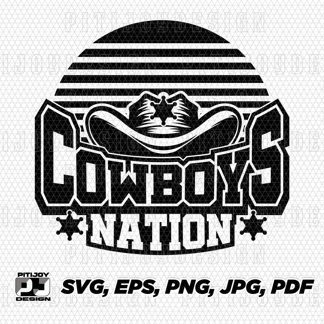 Cowboy Nation Svg, Cowboys Mascot Svg, Cowboys School Spirit, Cowboys ...
