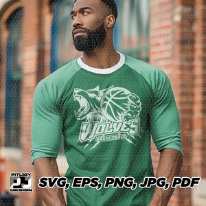 Wolves Basketball Svg, Wolf Basketball Svg, Wolves Svg, Wolf Svg ...