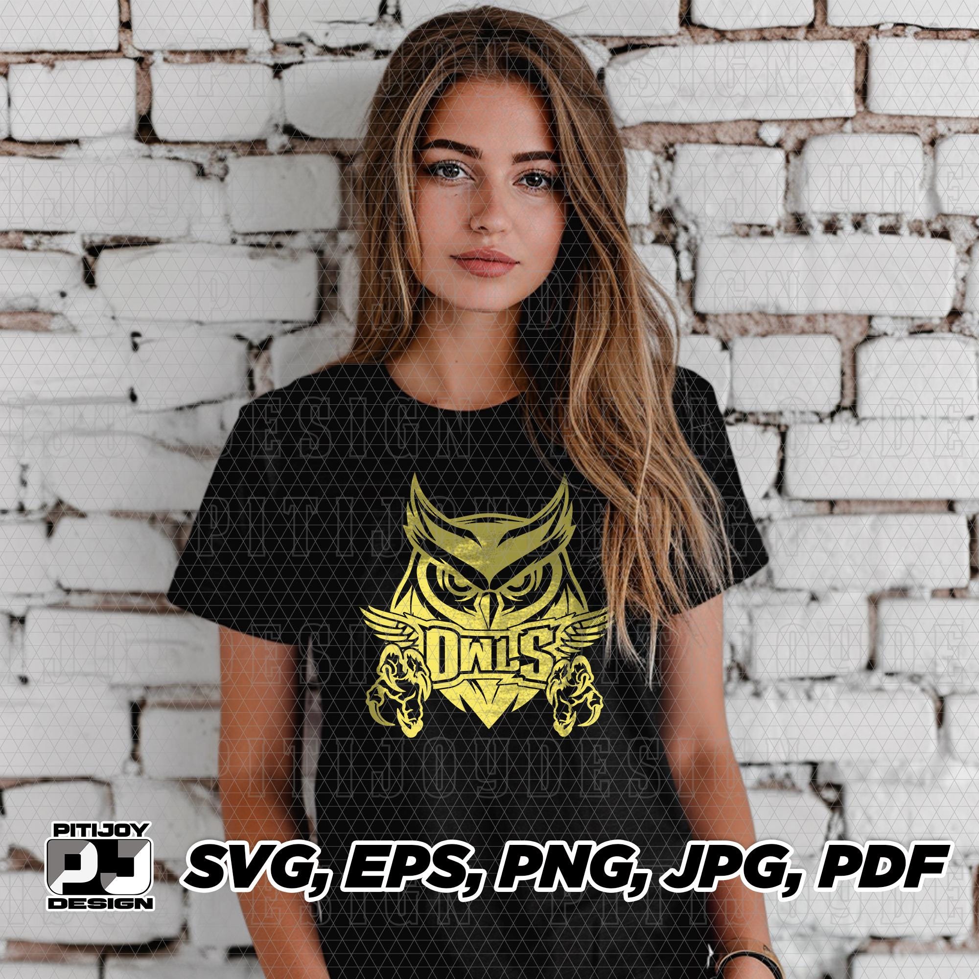 Owl Svg, Owls Svg, Owls Mascot Svg, High School Owls Sport Sublimation ...