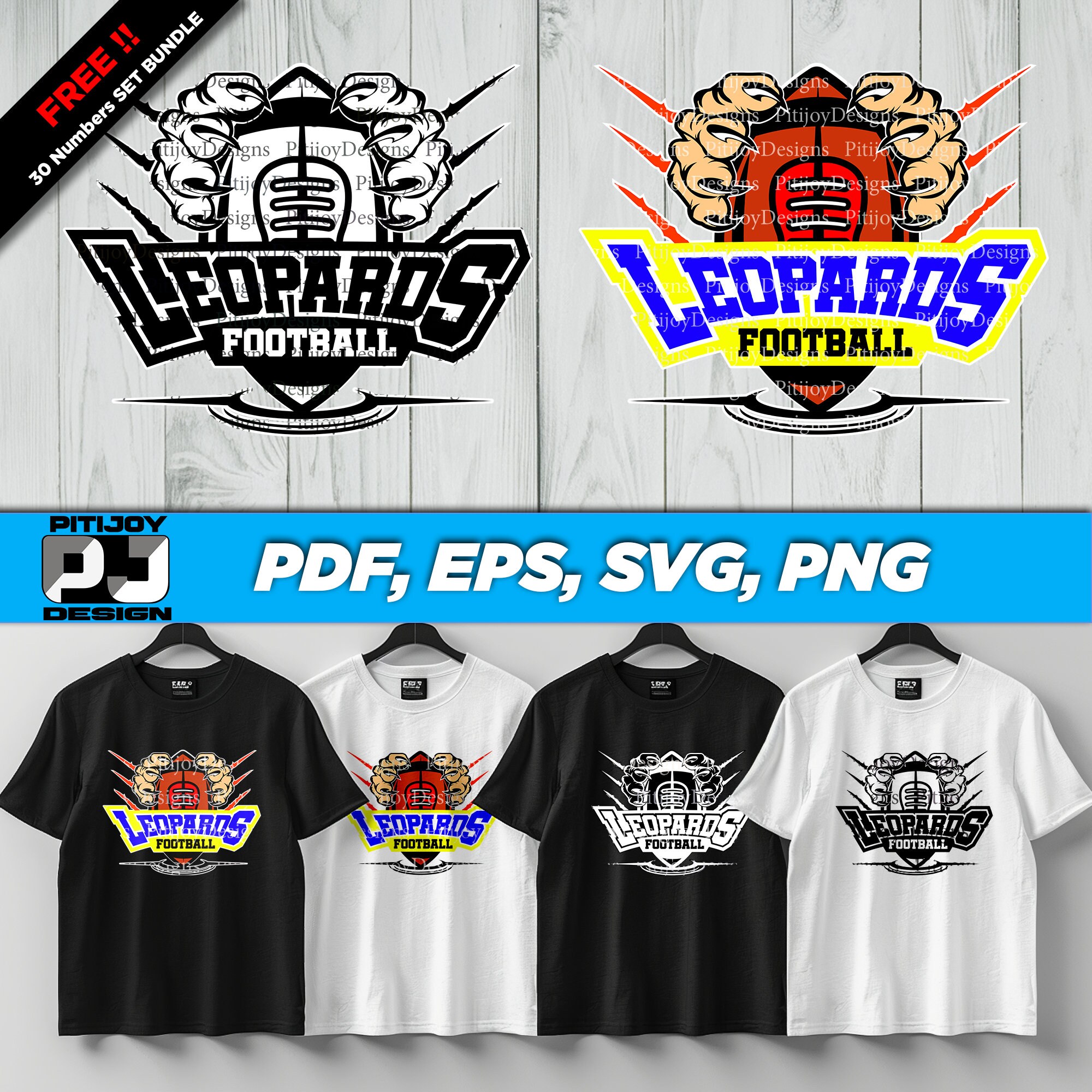 Leopard Football Svg, Leopards Svg, Football Svg, Leopards Mascot Svg ...