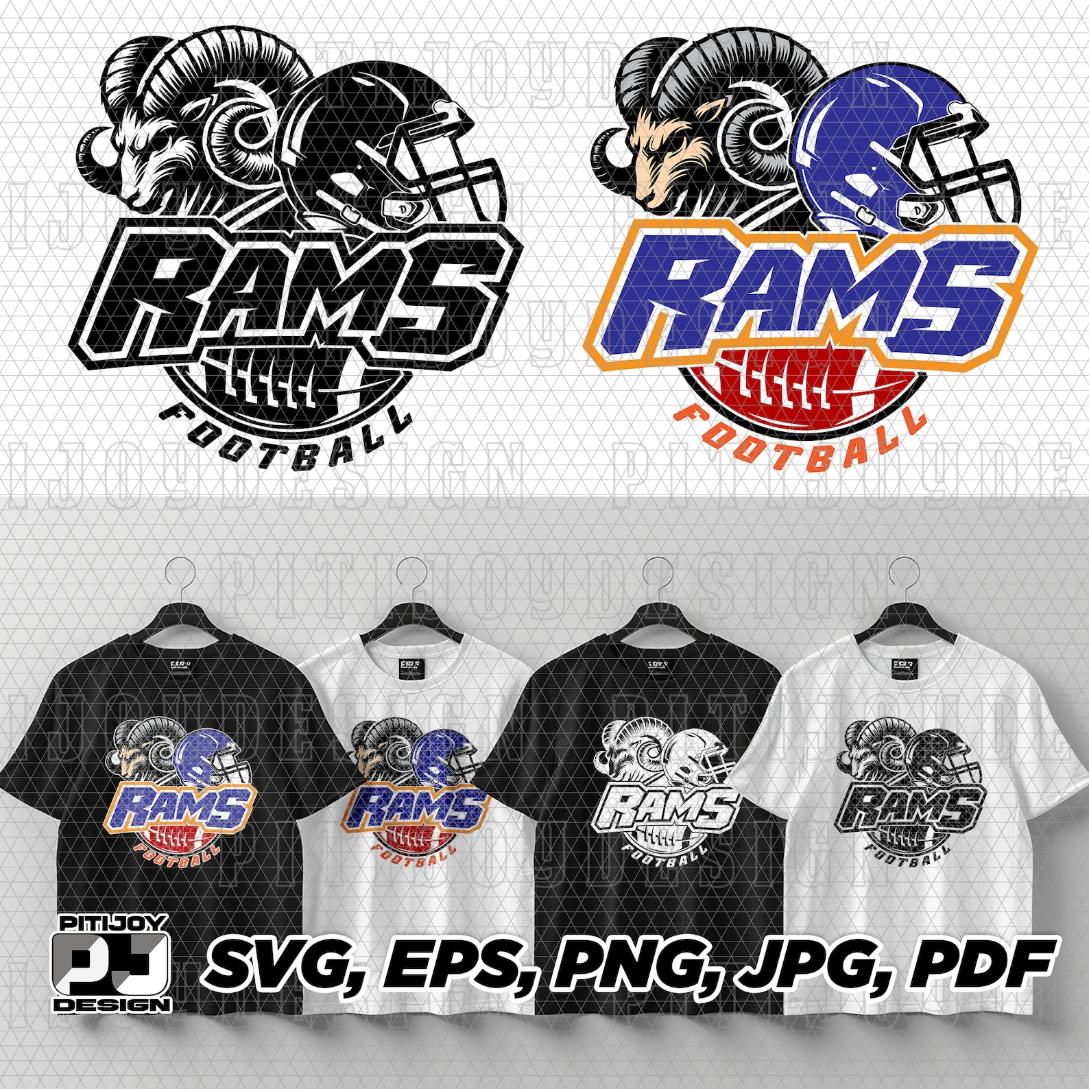 Rams Football Svg Ram Football Svg Rams Football Png Rams Svg Ram Svg ...