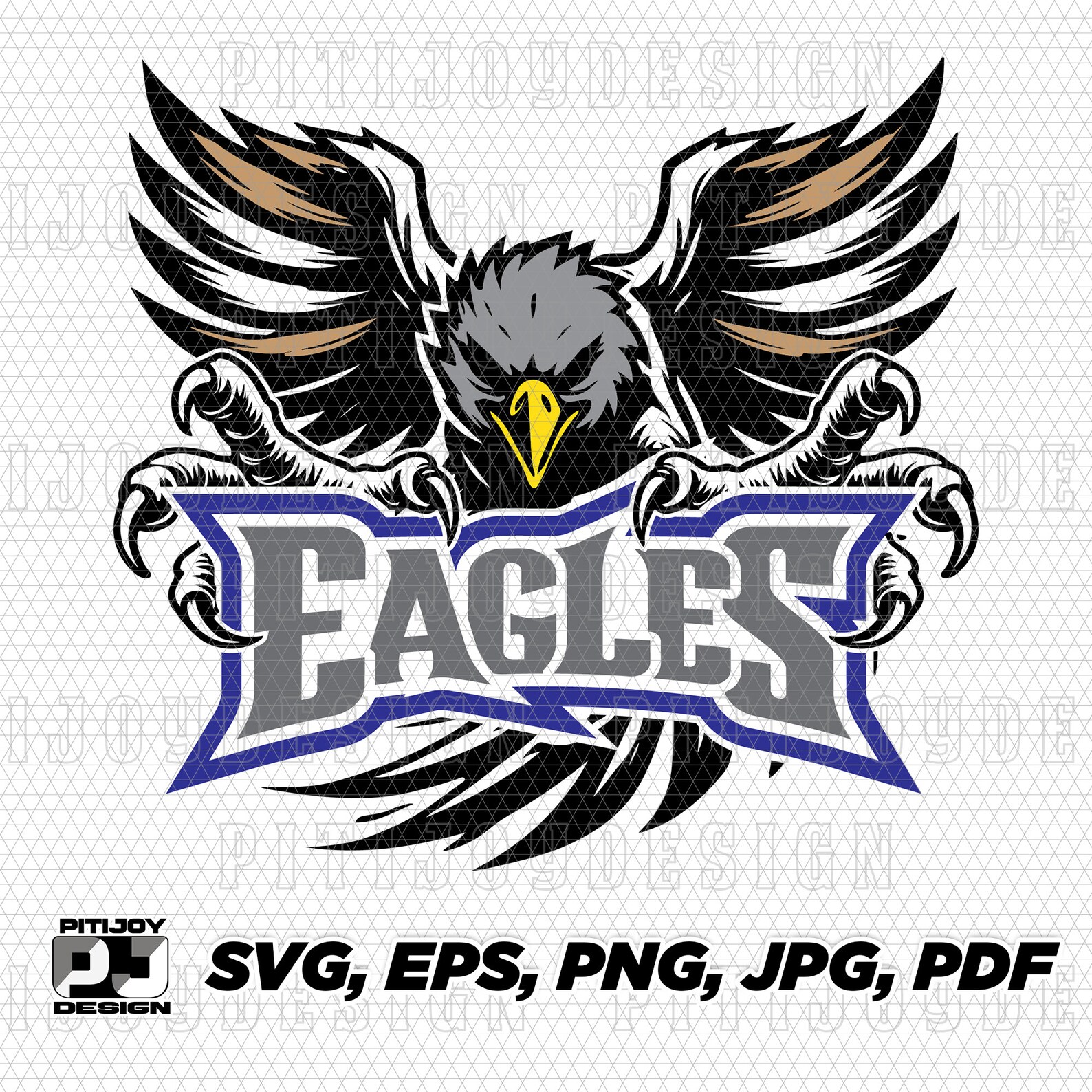 Eagles Svg Eagle Svg Eagles Mascot Svg Eagles Png Eagles School Spirit ...