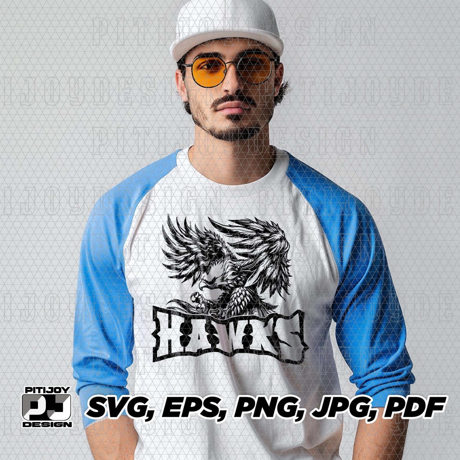 Hawks Svg, Hawk Svg, Hawks Png, Hawk Png, Hawks Mascot Svg, Hawks ...