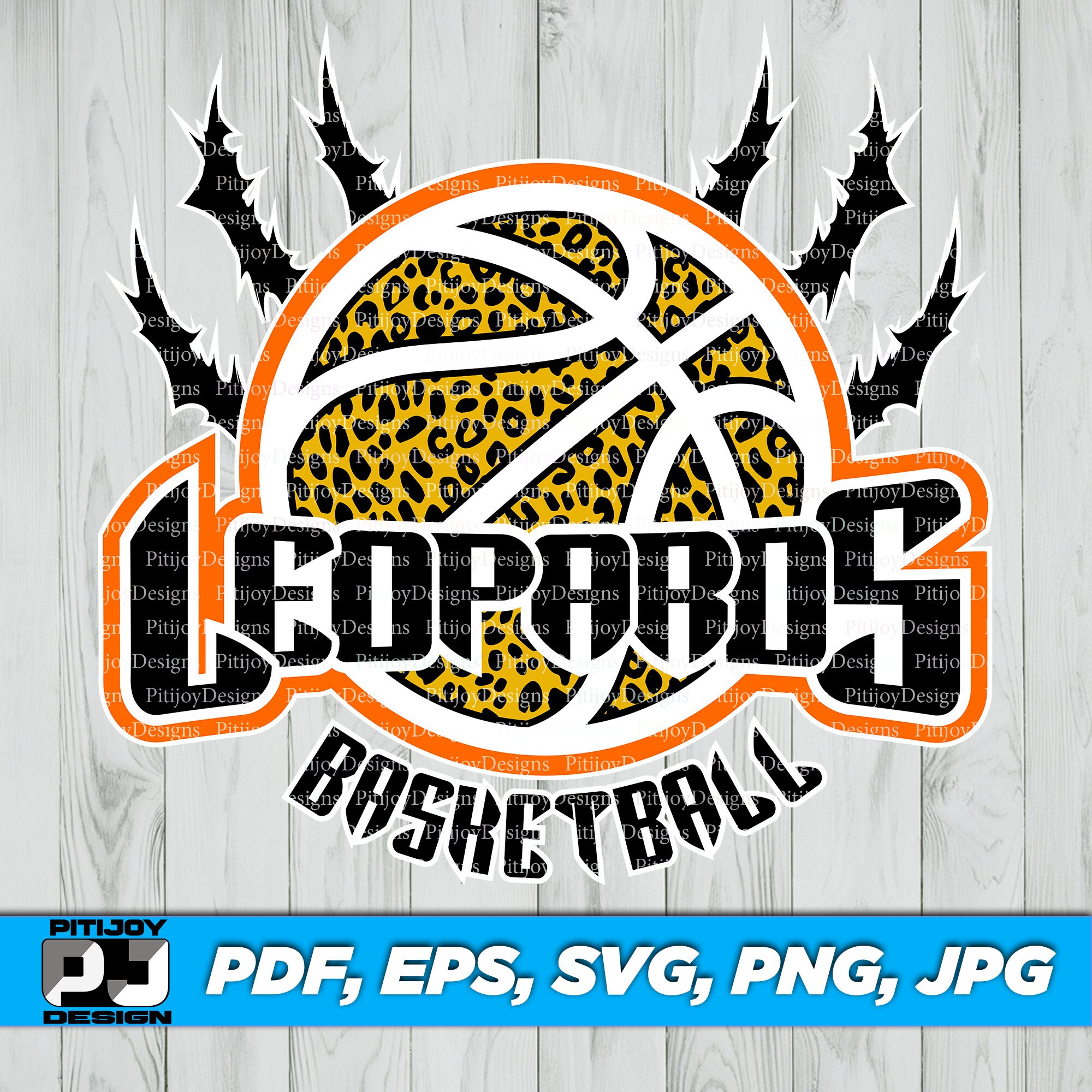 Leopards Svg, Leopard Svg, Leopard Basketball SVG, Mascot Basketball ...