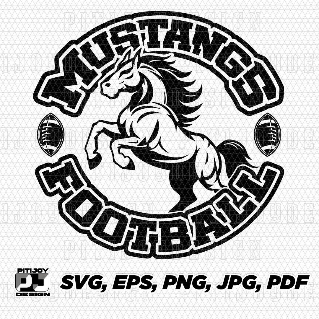 Mustangs Football Svg, Mustang Football Svg, Mustangs Svg, Mustang Svg ...