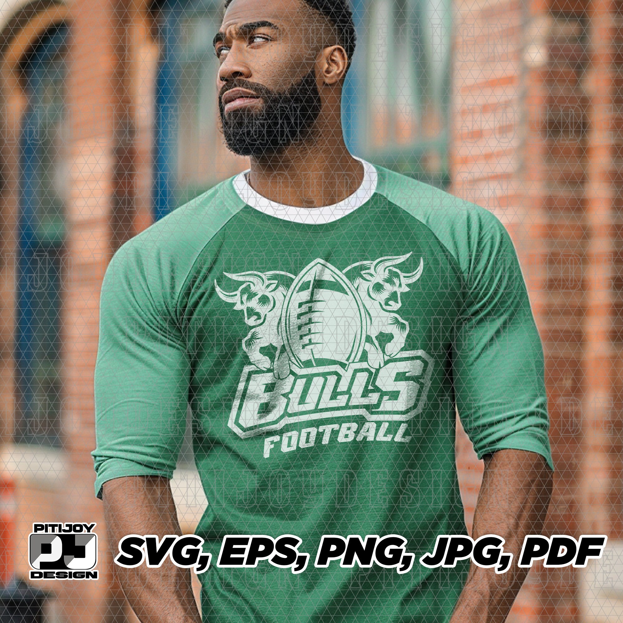 Bulls Football, Bull Football, Bulls Mascot, Bull Mascot, Bulls Svg ...