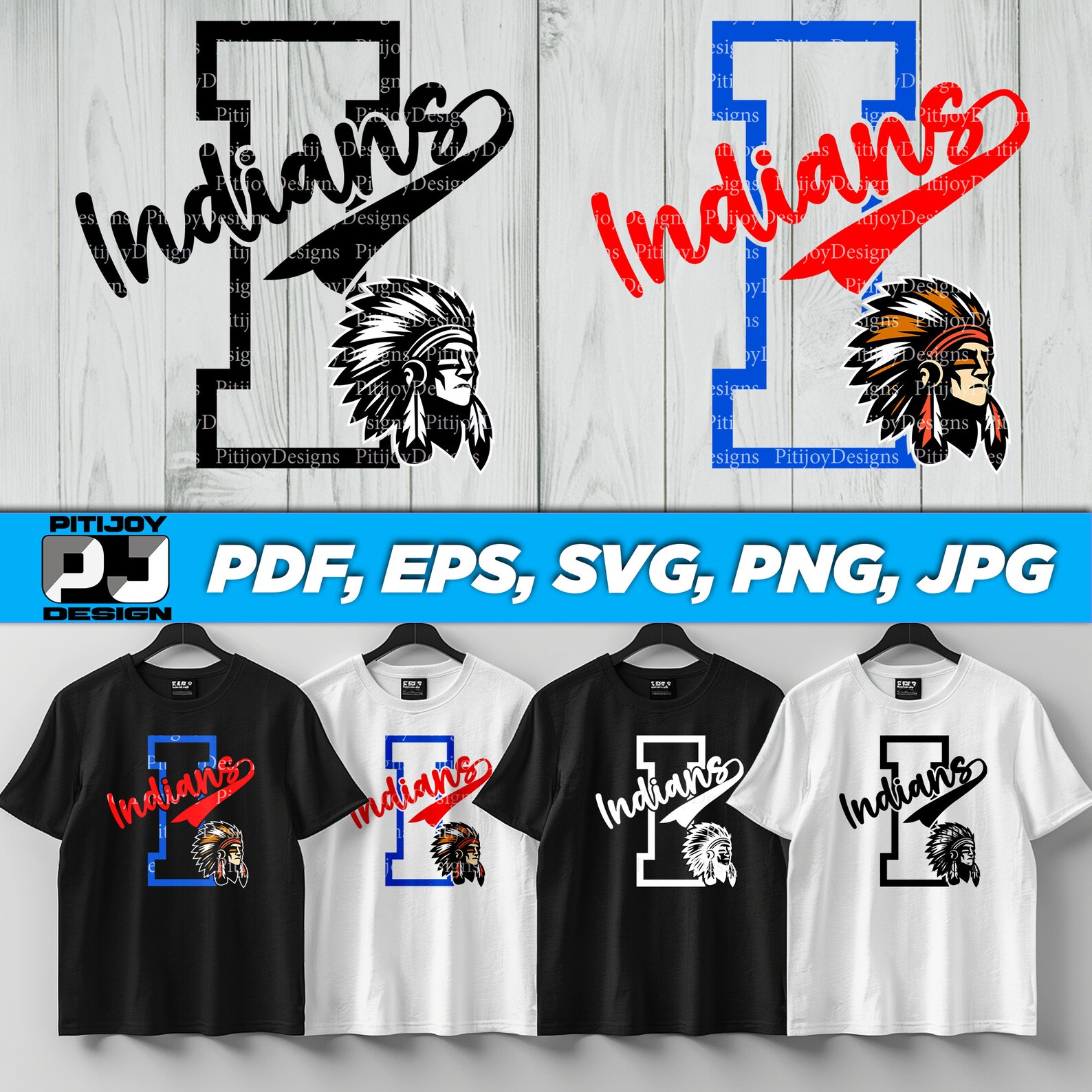 Indians Mascot SVG, School Spirit SVG, Indians Clipart, Sports Team ...