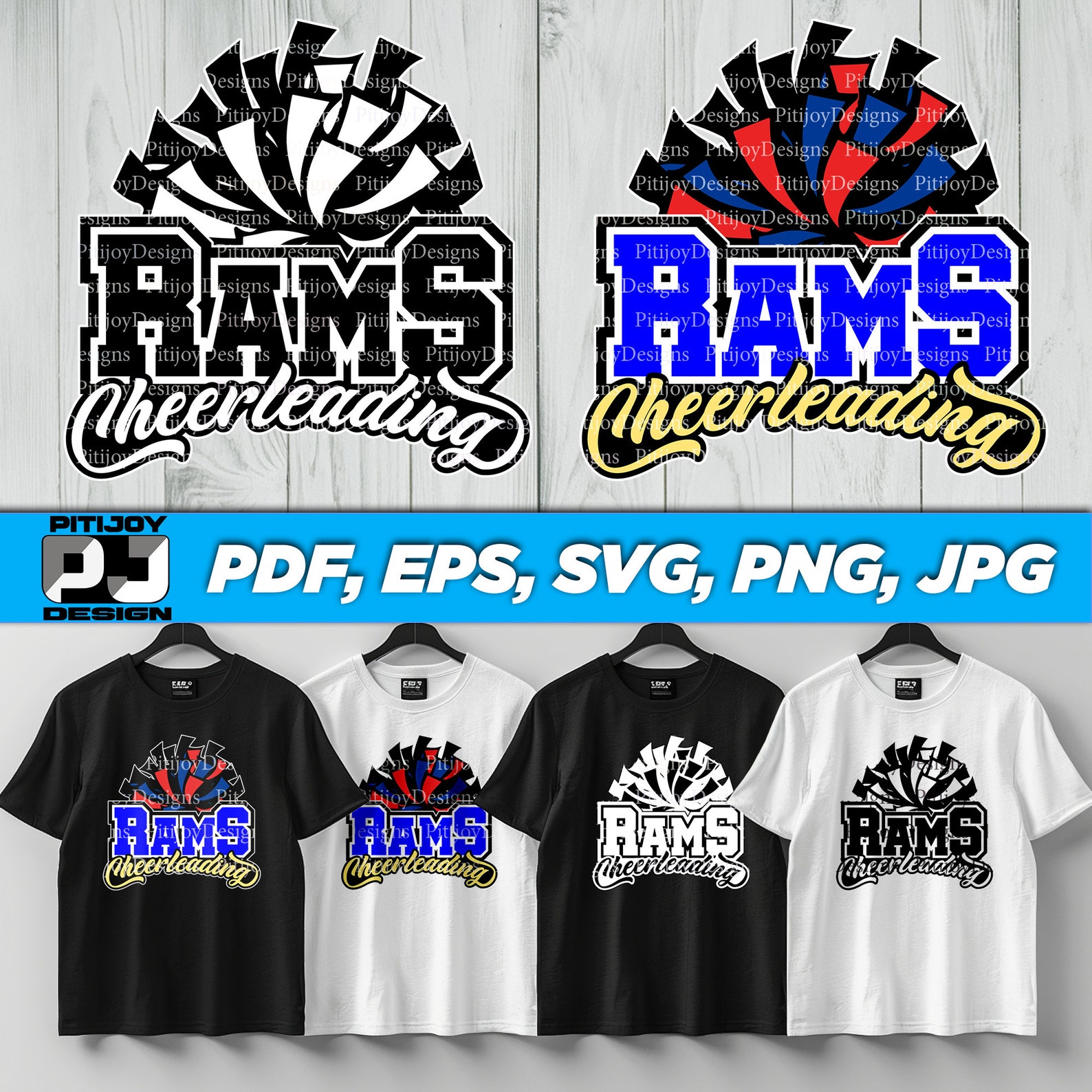 Rams Cheerleading Svg, Rams Svg, Rams Cheer Svg Cut Files Cricut, Rams ...