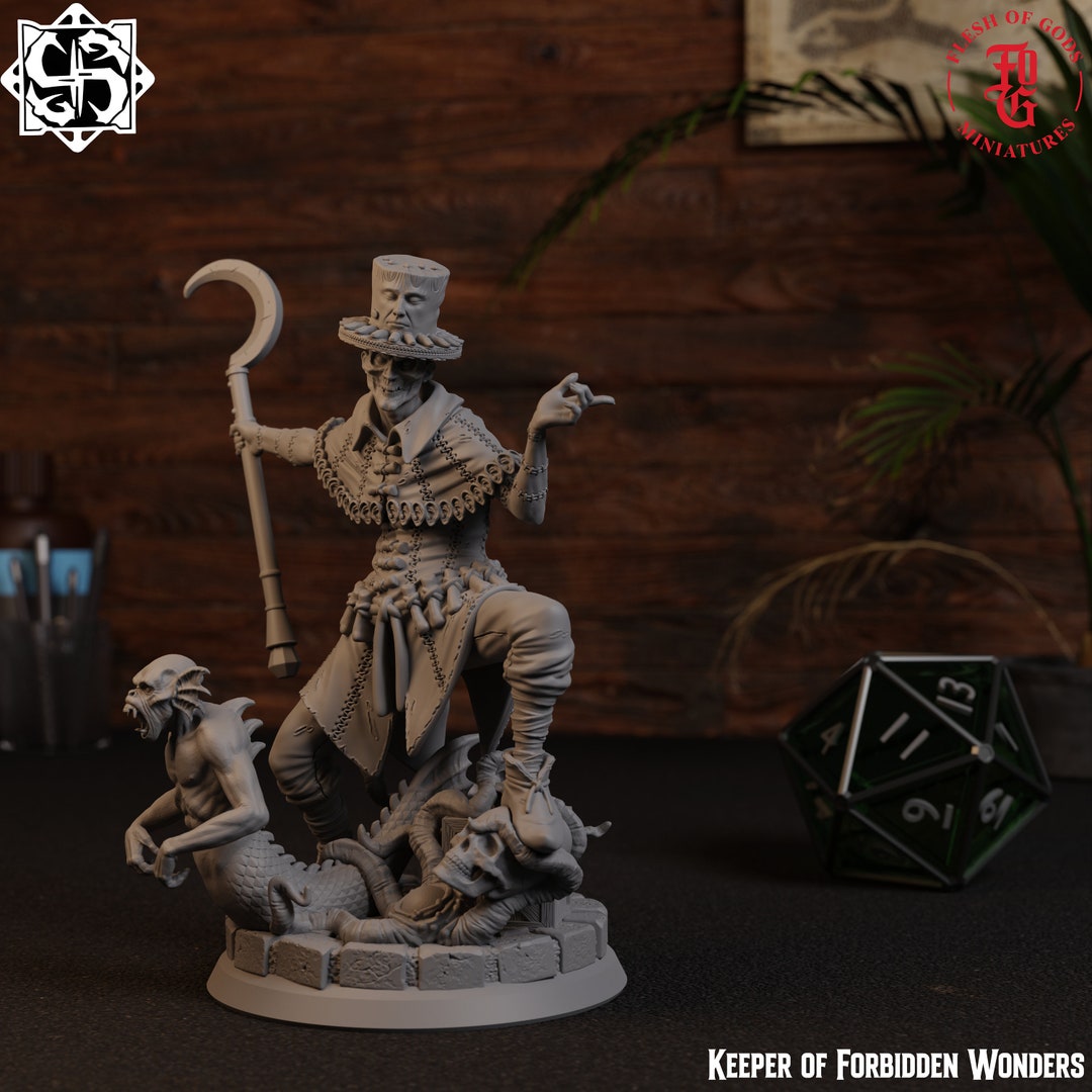 Keeper of Forbidden Wonders Fantasy Tabletop Miniature 28MM 100MM ...