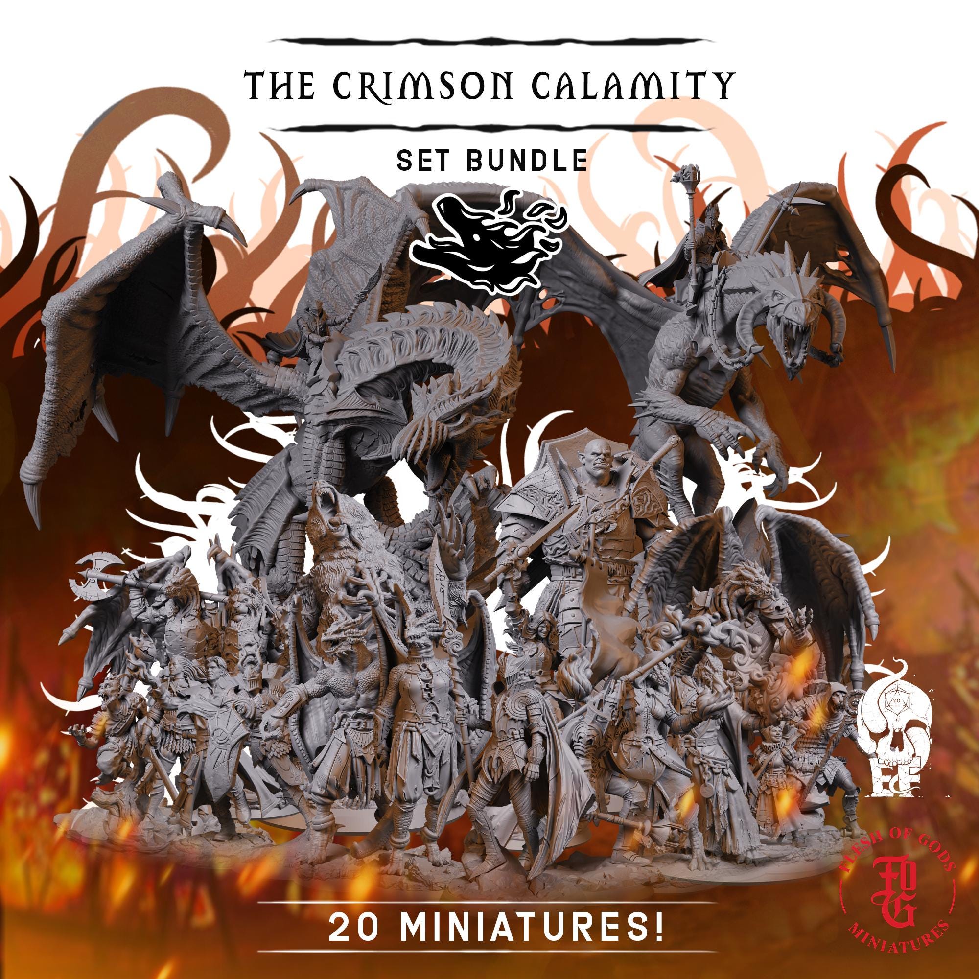 The Crimson Calamity SET BUNDLE | Fantasy Tabletop Miniatures - 28MM ...