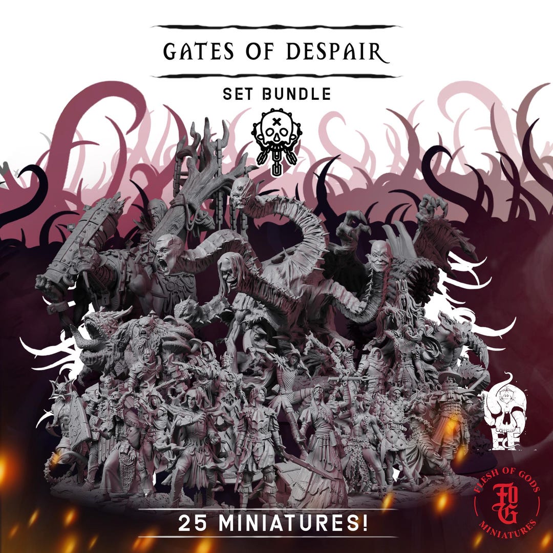 Gates of Despair SET BUNDLE | Fantasy Tabletop Miniatures - 28MM - 32MM ...
