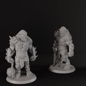 Bugbears 3D Printed Fantasy Tabletop Miniatures 28MM 100MM Dungeons and ...