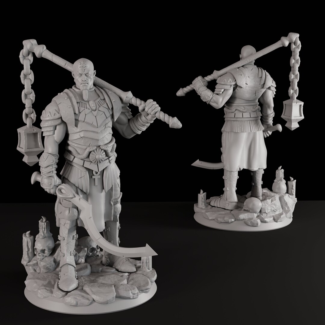 Desert Acolyte Fantasy Tabletop Miniature 28MM 100MM Dungeons and ...