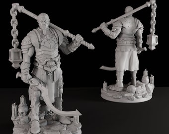 Fallen Angel Fantasy Tabletop Miniature 28MM 100MM Dungeons and Dragons ...