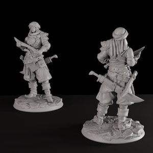 Desert Mercenary Fantasy Tabletop Miniature 28MM 100MM Dungeons and ...