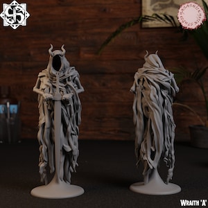 Wraiths | 3D Printed Fantasy Tabletop Miniatures - 28MM - 100MM ...