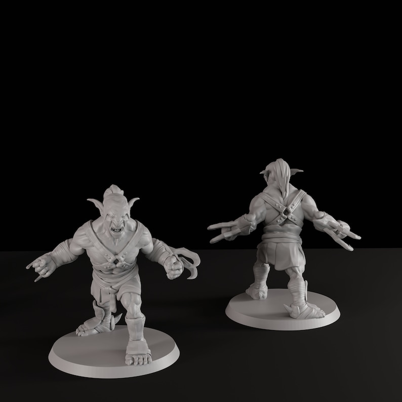 Goblins 3D Printed Fantasy Tabletop Miniatures 28MM - Etsy