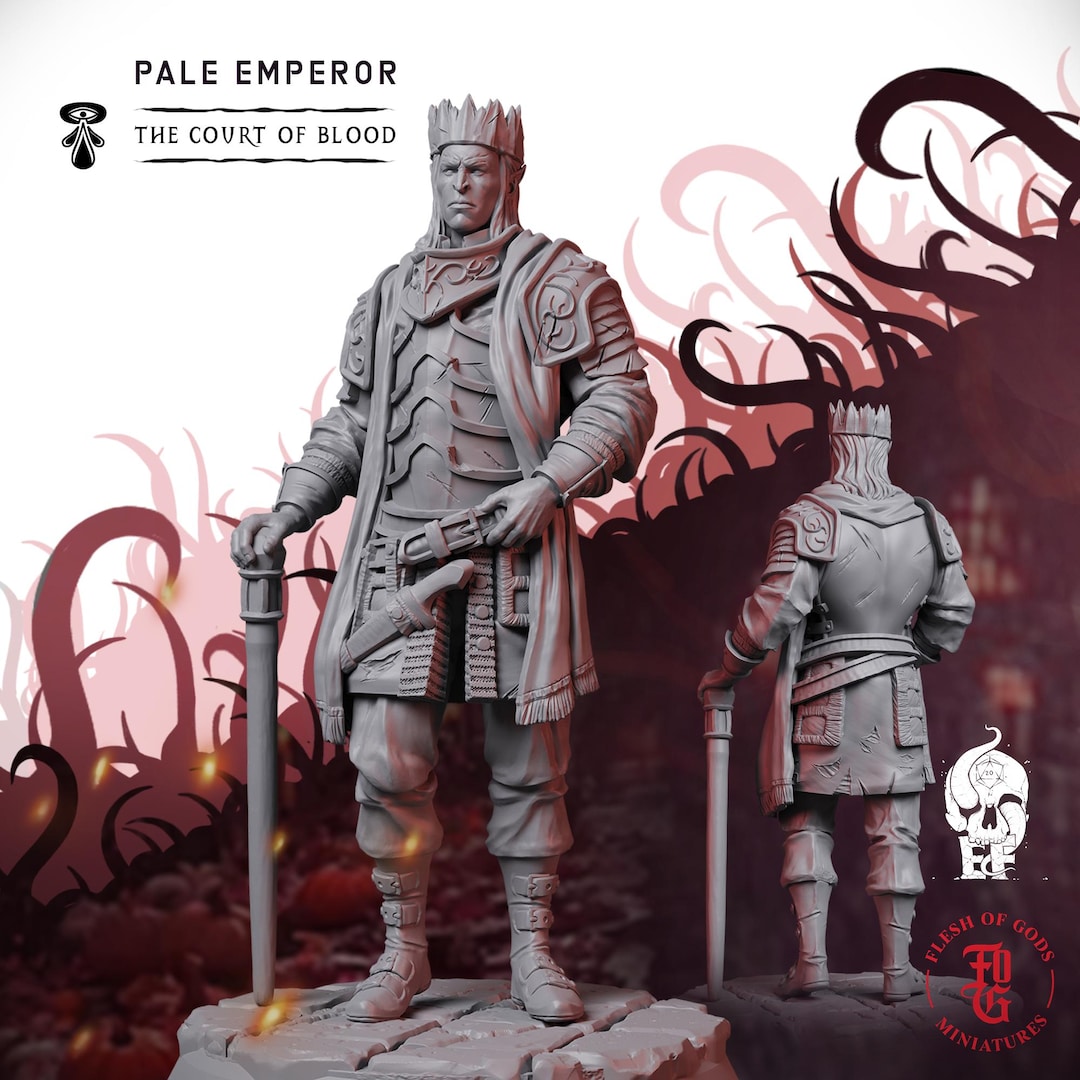 The Pale Emperor | Fantasy Tabletop Miniature - 28MM - 100MM | Dungeons ...