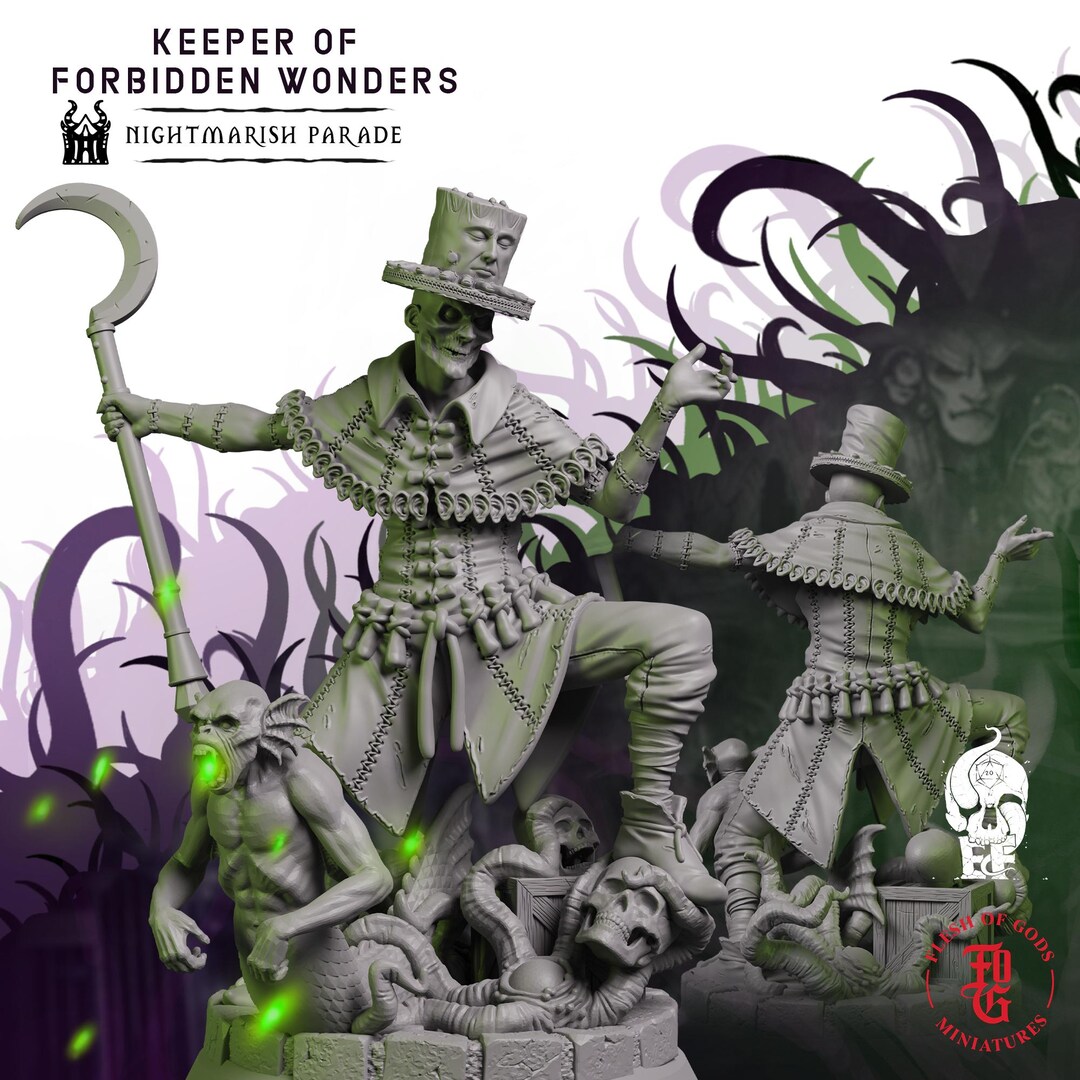 Keeper of Forbidden Wonders | Fantasy Tabletop Miniature - 28MM - 100MM ...