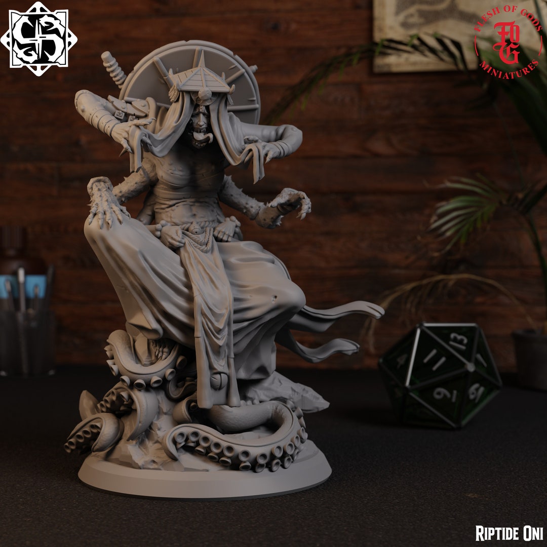 Riptide Oni | Fantasy Tabletop Miniature - 28MM - 54MM | Dungeons and ...