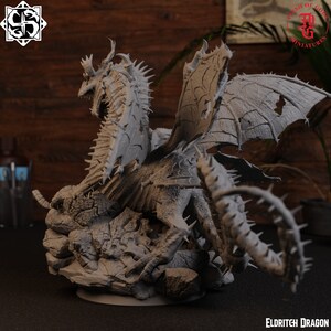 Eldritch Dragon | 3D Printed Fantasy Tabletop Miniature - 28MM - 36MM ...