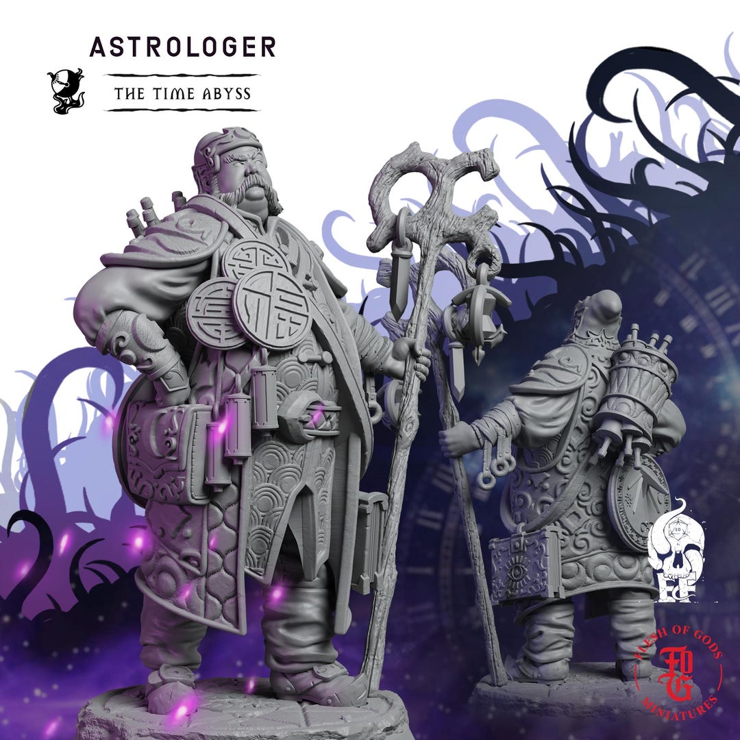 Astrologer | Fantasy Tabletop Miniature - 28MM - 100MM | Dungeons and ...