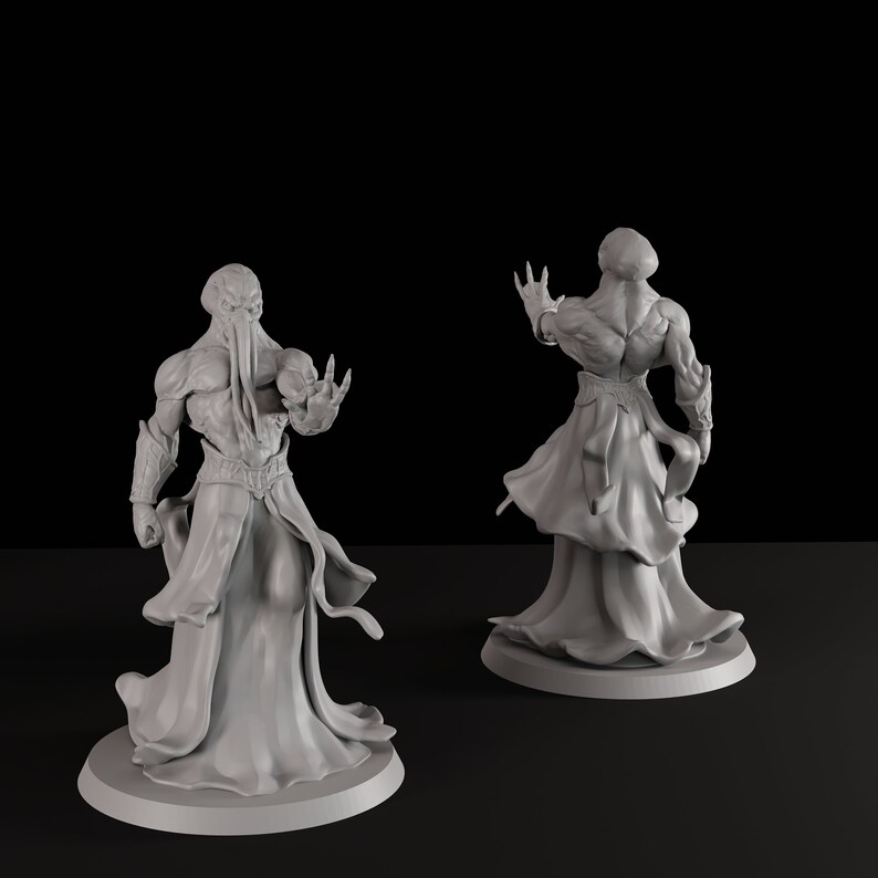 Mind Flayers Illithid 3D Printed Fantasy Tabletop - Etsy