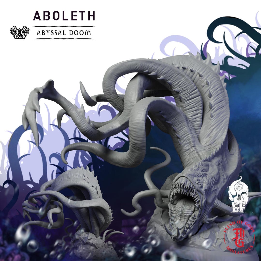 Aboleth | Fantasy Tabletop Miniature - 28MM - 54MM | Dungeons and ...
