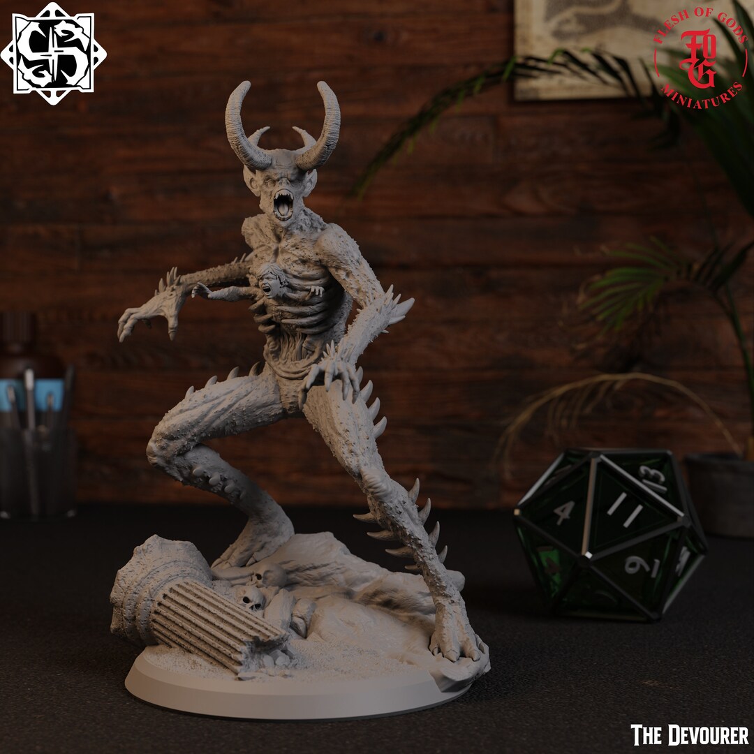 Devourer Fantasy Tabletop Miniature 28MM 54MM Dungeons and Dragons DND ...
