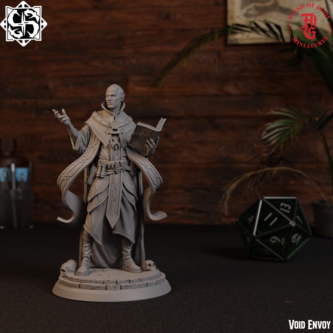 Void Envoy Fantasy Tabletop Miniature 28MM 100MM Dungeons and Dragons ...