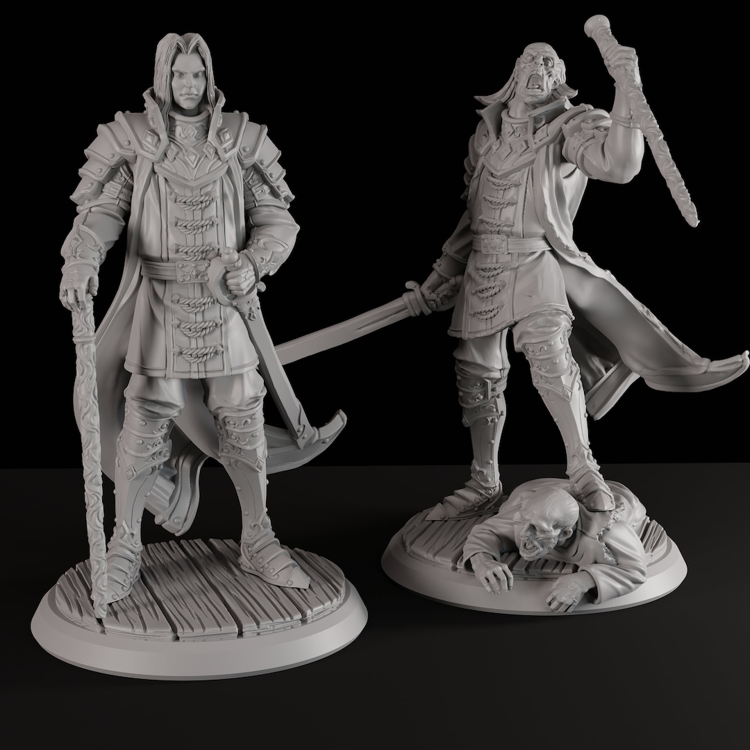 Time Vampires 3D Printed Fantasy Tabletop Miniatures 28MM 100MM ...