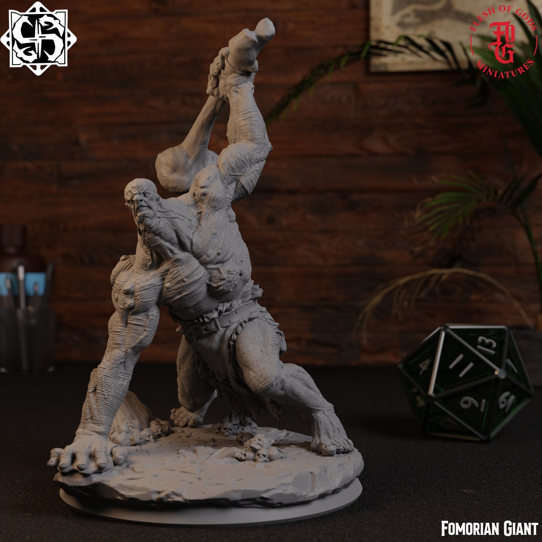 Fomorian Giant Fantasy Tabletop Miniature 28MM 45MM Dungeons and ...