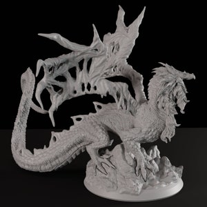 Ancient Time Dragon 3D Printed Fantasy Tabletop Miniature 28MM 45MM ...