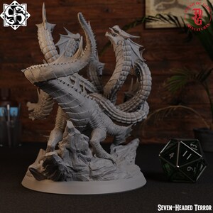 Hydra | Seven-headed Terror | Fantasy Tabletop Miniature - 28MM - 54MM ...