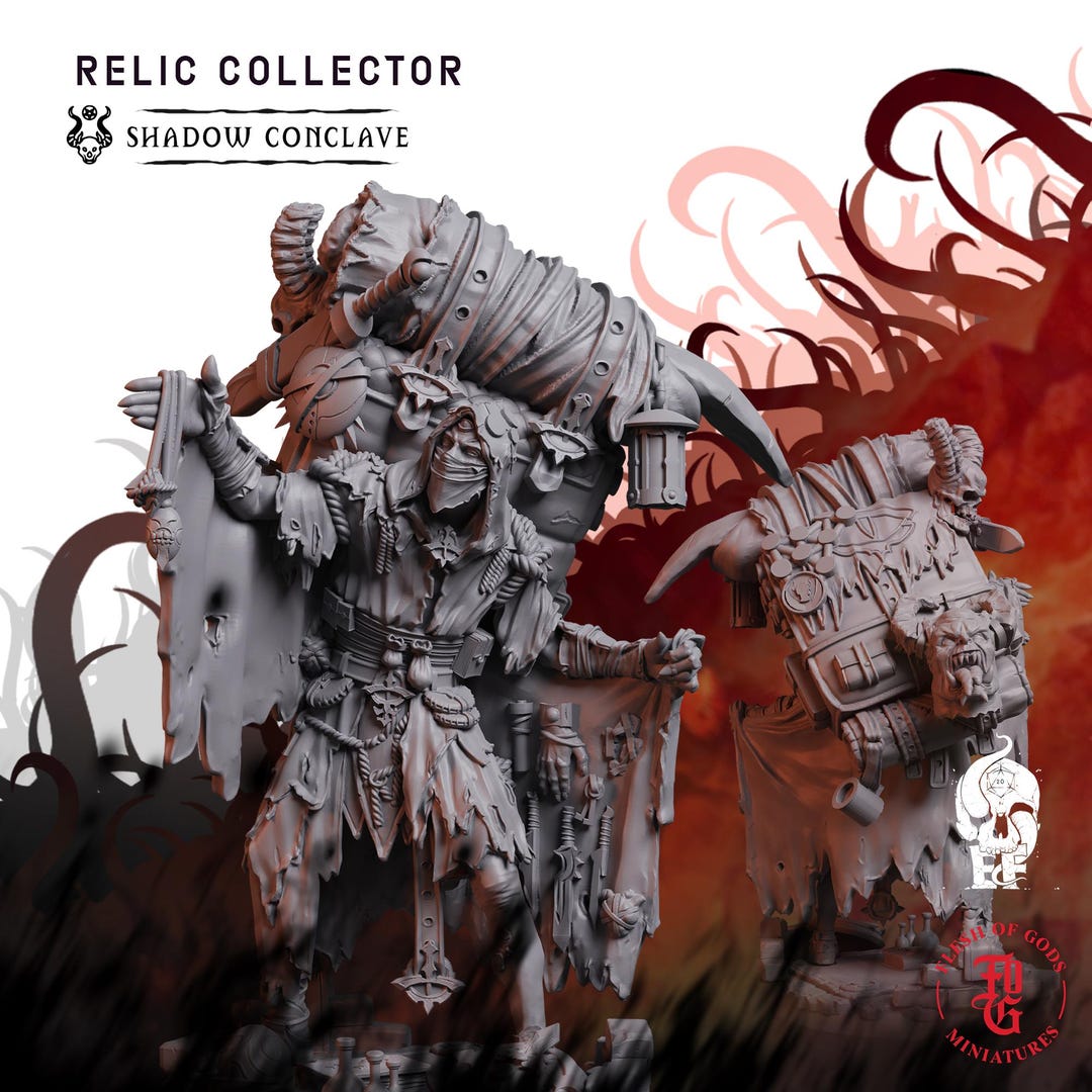 Relic Collector | Fantasy Tabletop Miniature - 28MM - 100MM | Dungeons ...