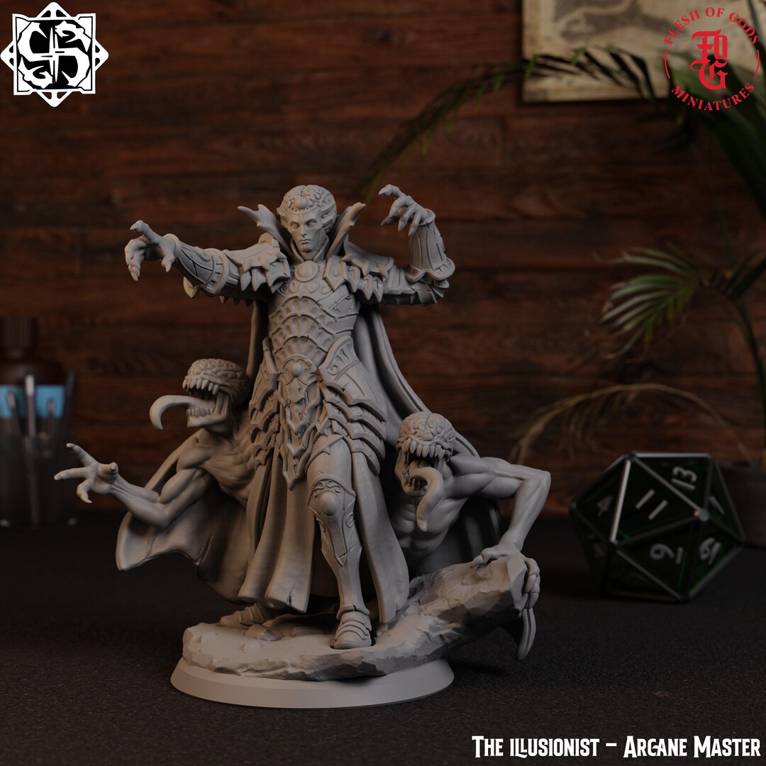 The Illusionist | Arcane Master | Fantasy Tabletop Miniature - 28MM ...