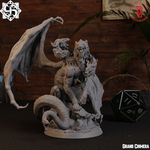 Grand Chimera Fantasy Tabletop Miniature 28MM 45MM Dungeons and Dragons ...