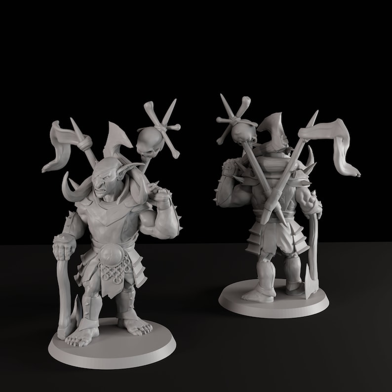 Goblins 3D Printed Fantasy Tabletop Miniatures 28MM - Etsy