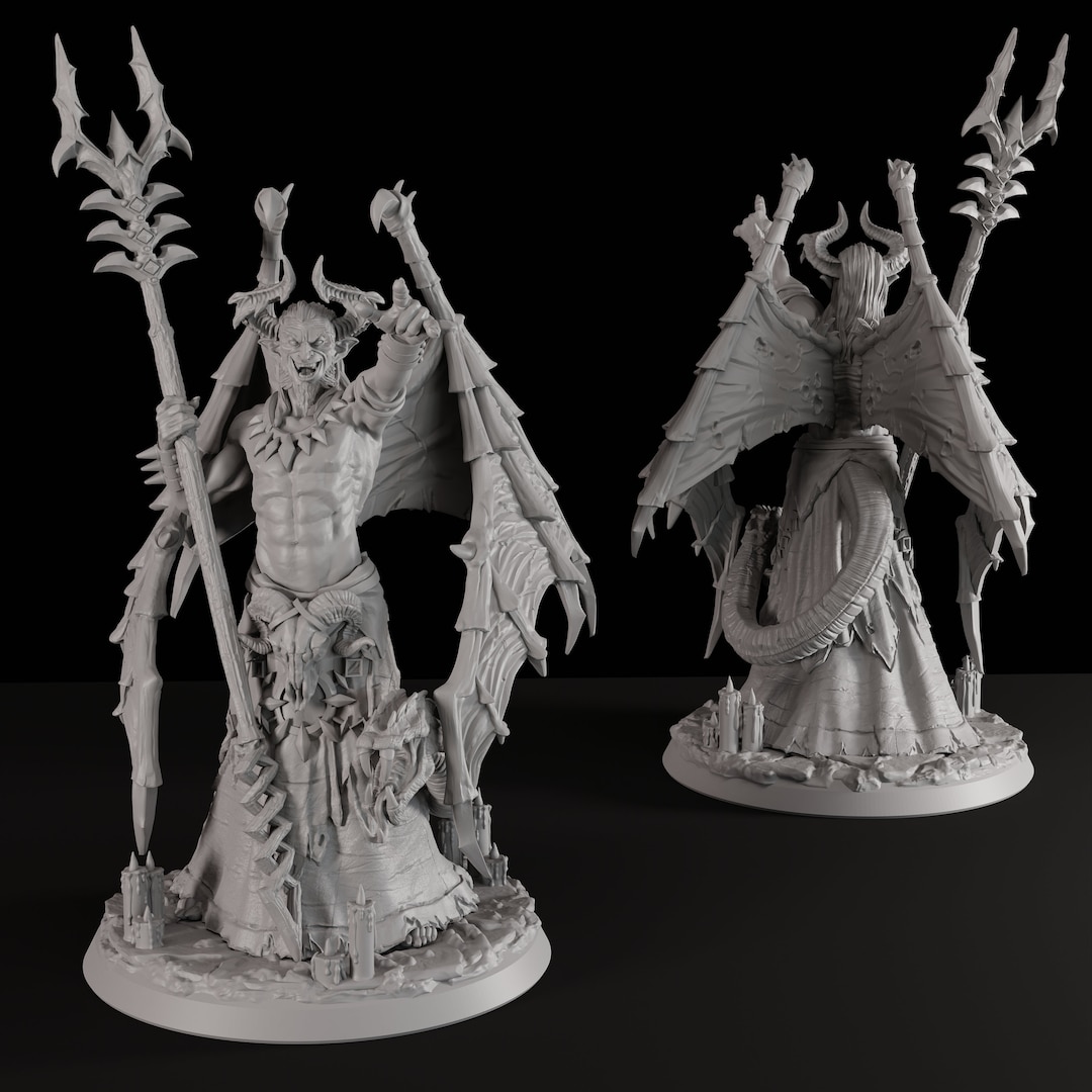 Archdevil Mephistir Fantasy Tabletop Miniature 28MM 54MM Dungeons and ...