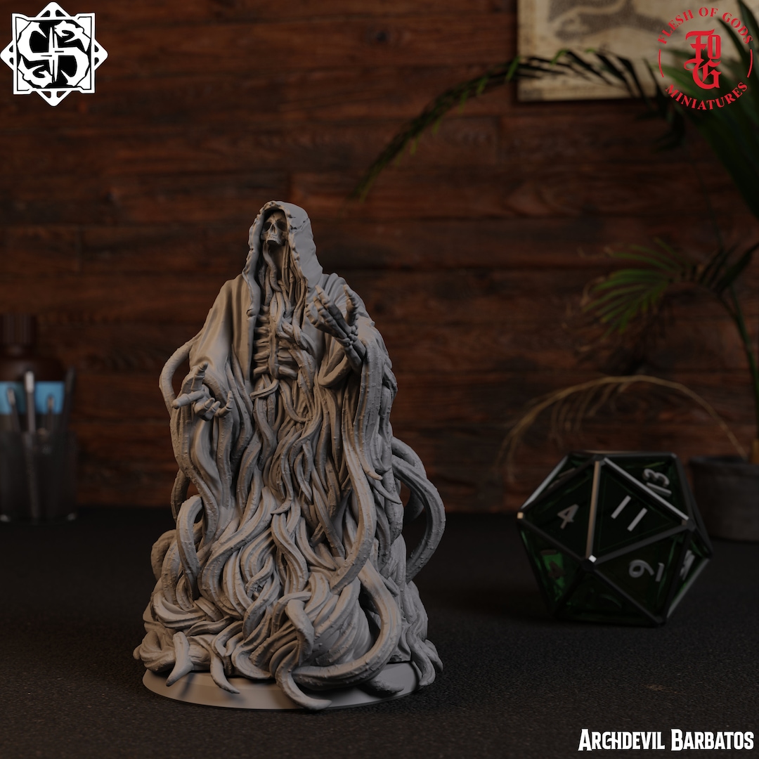 Archdevil Barbatos | Fantasy Tabletop Miniature - 28MM - 100MM | Dungeons and Dragons DND - Etsy