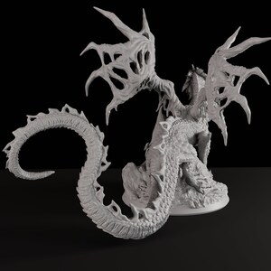Ancient Time Dragon 3D Printed Fantasy Tabletop Miniature 28MM 45MM ...