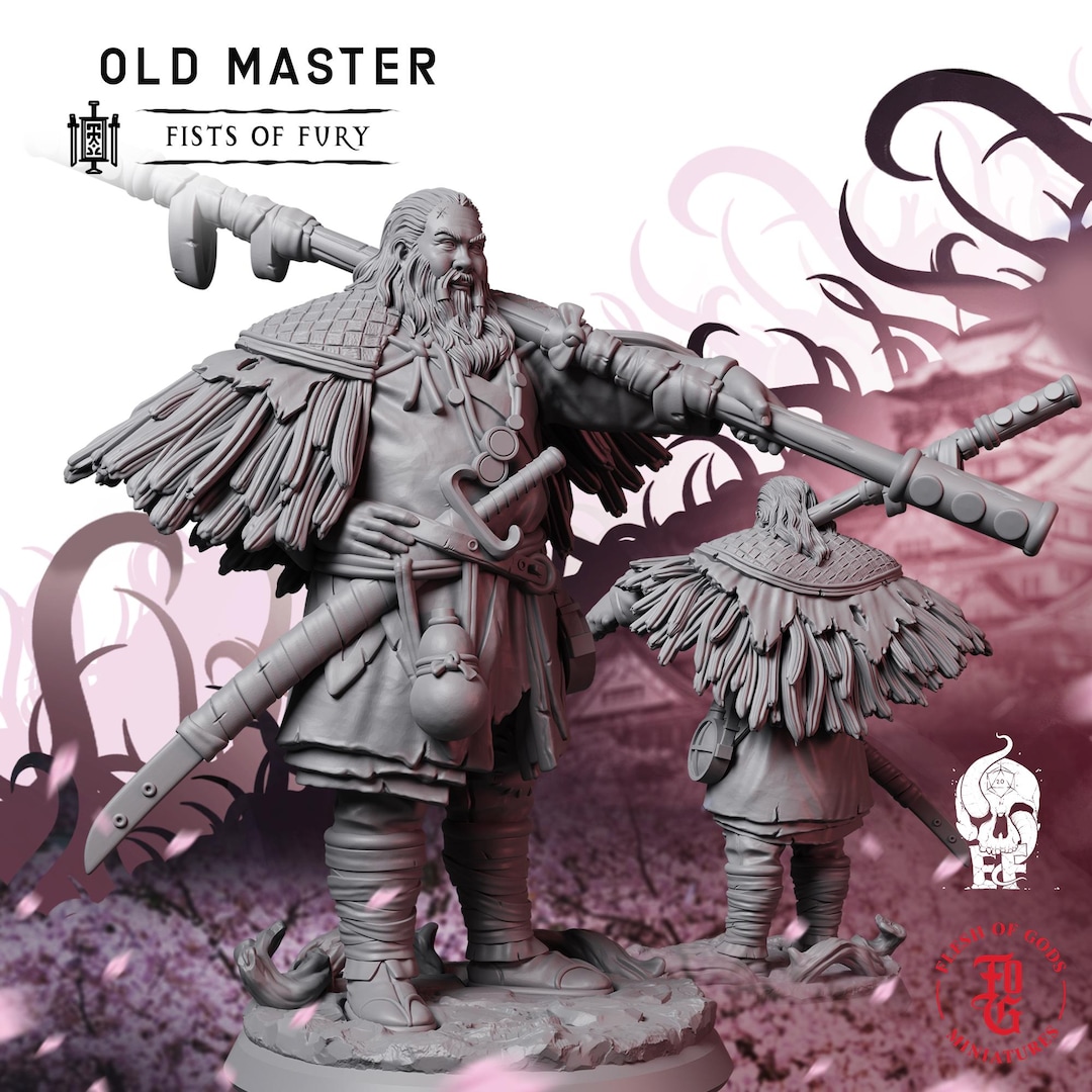 Old Master | Fantasy Tabletop Miniature - 28MM - 100MM | Dungeons and ...