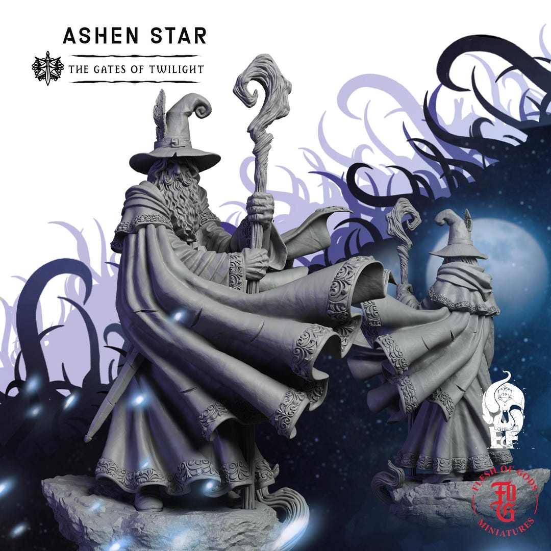 Ashen Star | Fantasy Tabletop Miniature - 28MM - 100MM | Dungeons and ...
