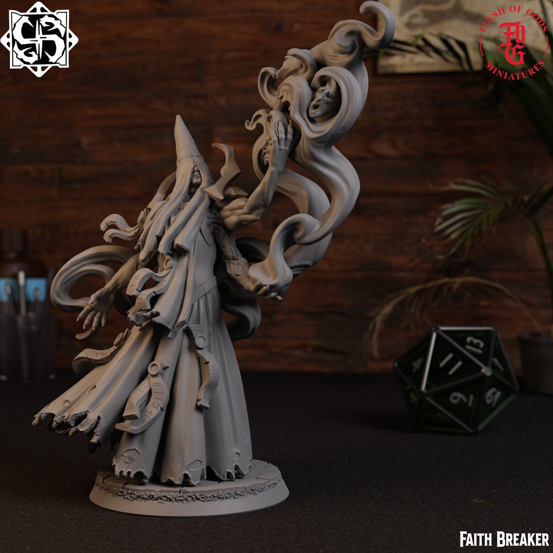 Faith Breaker Fantasy Tabletop Miniature 28MM 100MM Dungeons and ...
