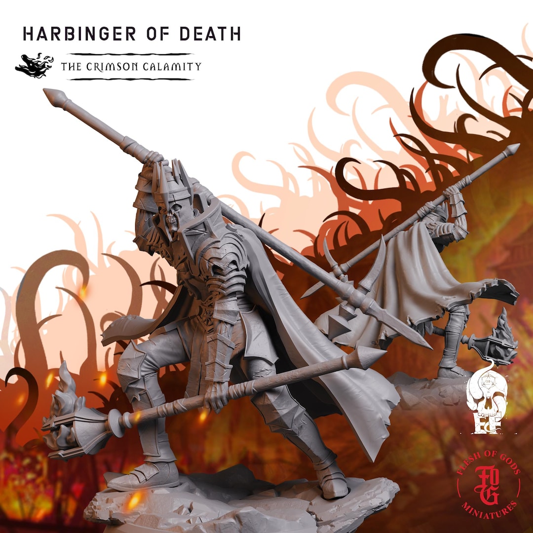 Harbinger of Death | Fantasy Tabletop Miniature - 28MM - 100MM ...