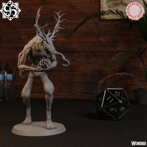 Wendigo | 3D Printed Fantasy Tabletop Miniature - 28MM - 100MM ...