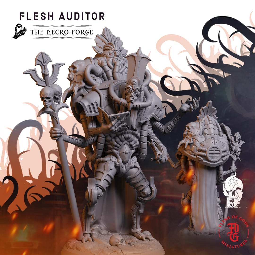 Flesh Auditor | Fantasy Tabletop Miniature - 28MM - 100MM | Dungeons ...