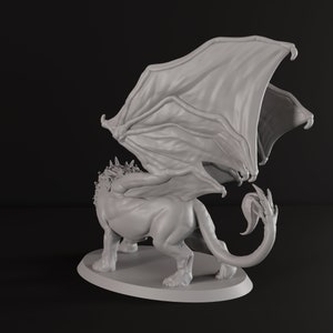 Manticore 3D Printed Fantasy Tabletop Miniature 28MM 54MM Dungeons and ...