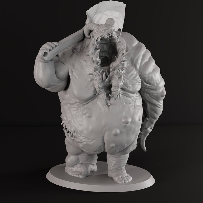 Gluttony Demon 3D Printed Fantasy Tabletop Miniature 28MM - Etsy