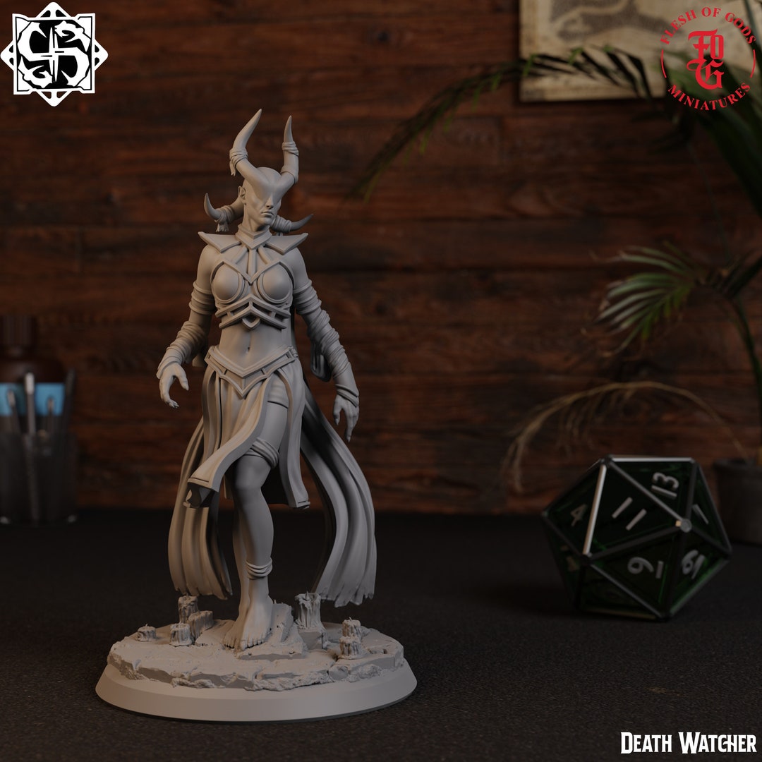 Death Watcher | Fantasy Tabletop Miniature - 28MM - 100MM | Dungeons ...